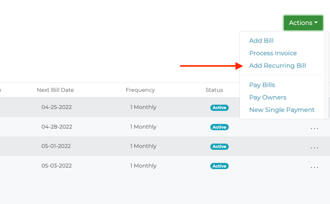 How to Add/Edit a Recurring Bill